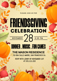 Friendsgiving Template | PosterMyWall
