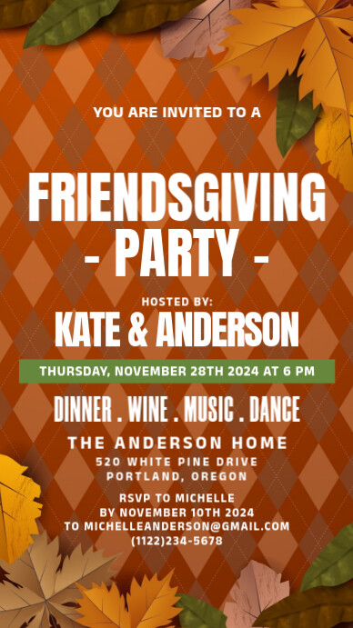Friendsgiving Template | PosterMyWall