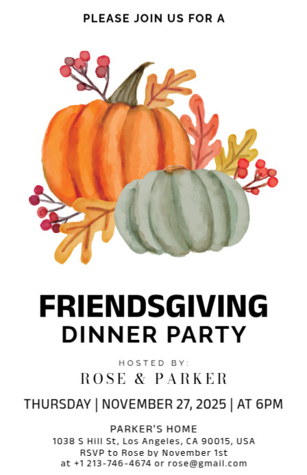Copy of friendsgiving | PosterMyWall