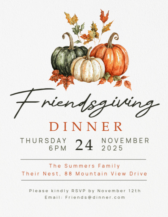 Copy of Friendsgiving | PosterMyWall
