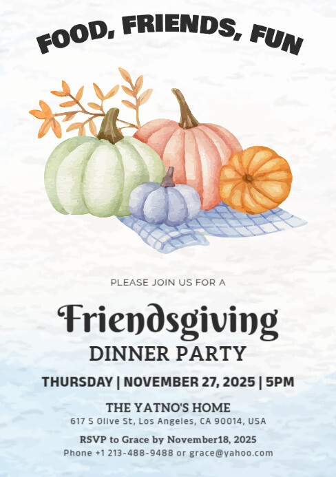 Copy of friendsgiving | PosterMyWall