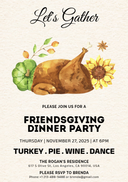 Copy of friendsgiving | PosterMyWall