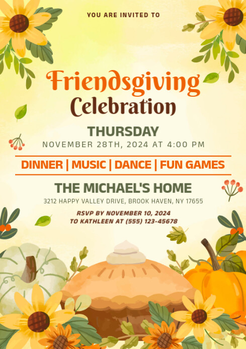 Copy of Friendsgiving | PosterMyWall