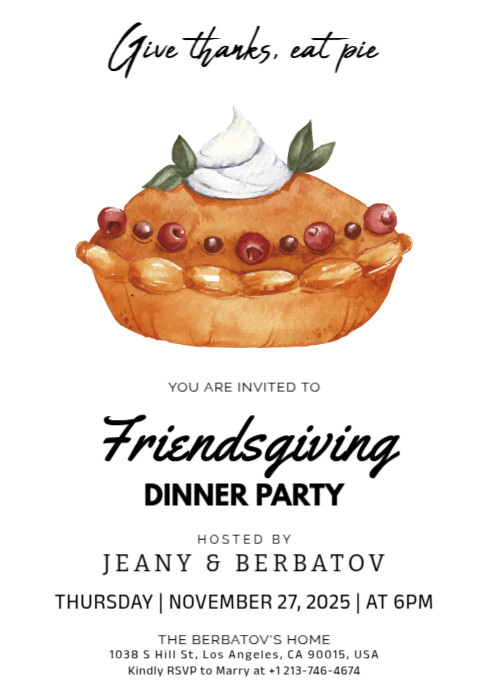 friendsgiving Template | PosterMyWall