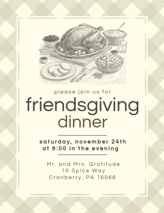 Copy of Friendsgiving | PosterMyWall