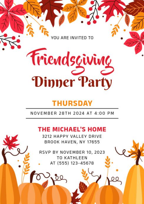 Copy of Friendsgiving | PosterMyWall