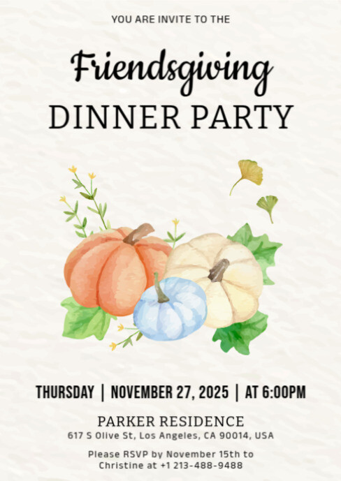 Copy of friendsgiving | PosterMyWall
