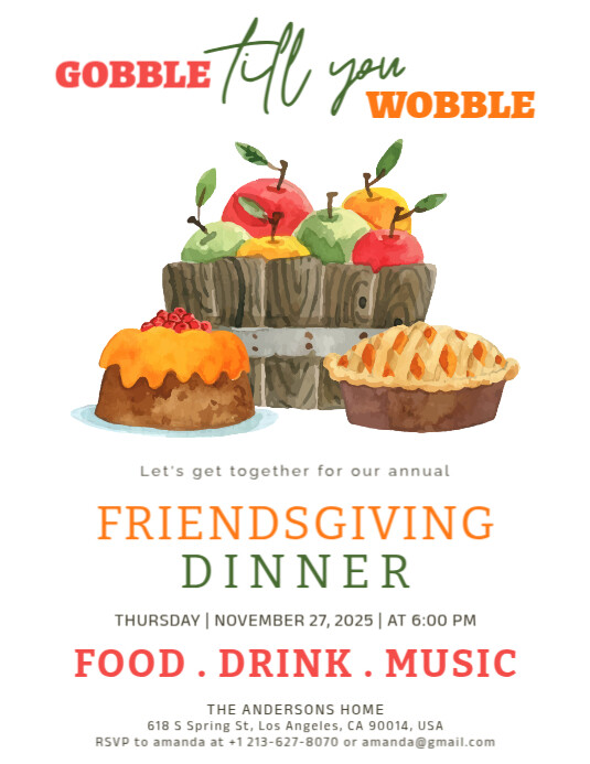 friendsgiving Template | PosterMyWall