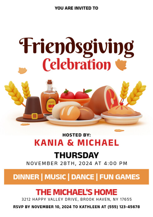 friendsgiving Template | PosterMyWall