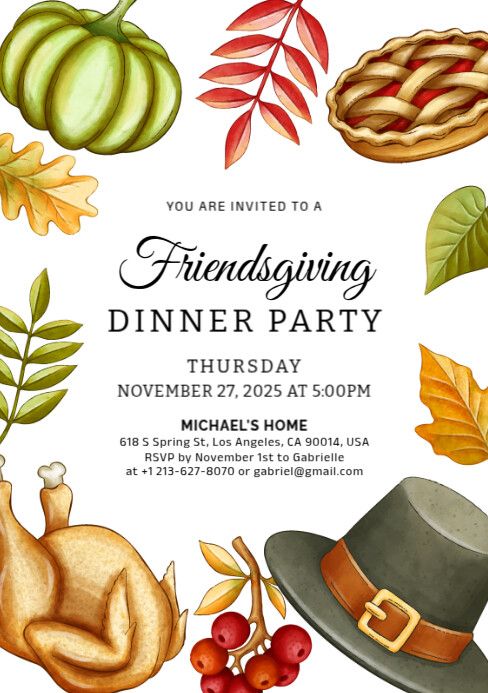 Copy of friendsgiving | PosterMyWall