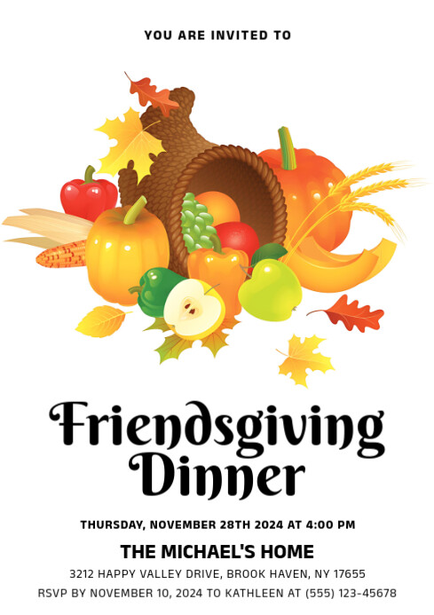 friendsgiving Template | PosterMyWall