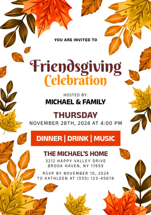 Copy of Friendsgiving | PosterMyWall