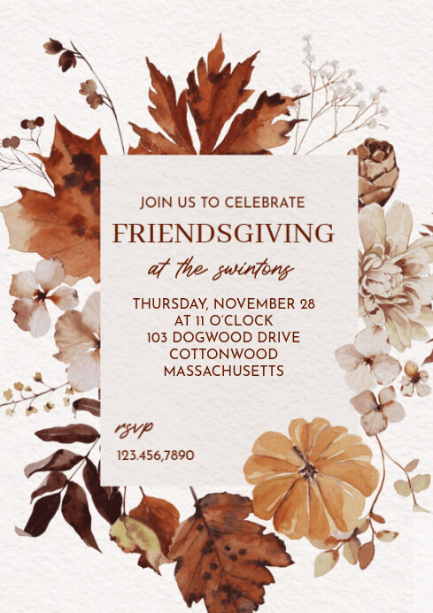 Copy of Friendsgiving | PosterMyWall