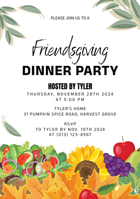 friendsgiving Template | PosterMyWall