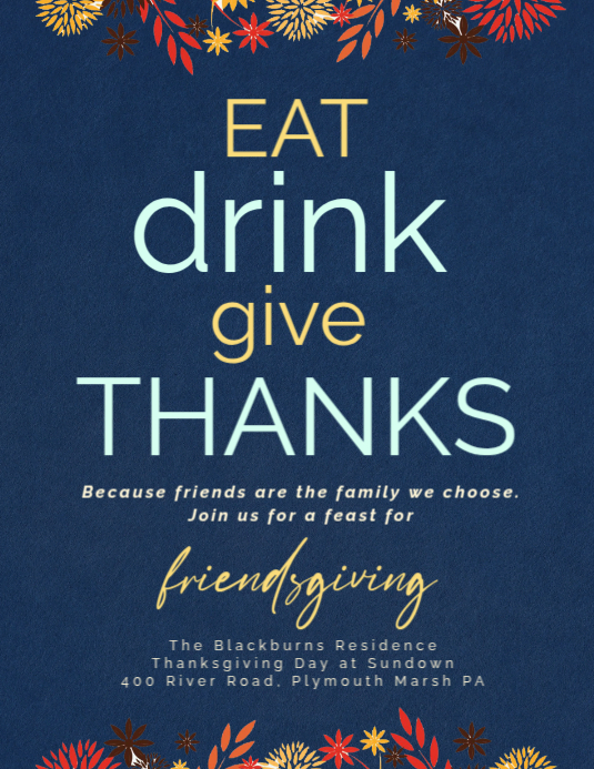 Copy of Friendsgiving | PosterMyWall
