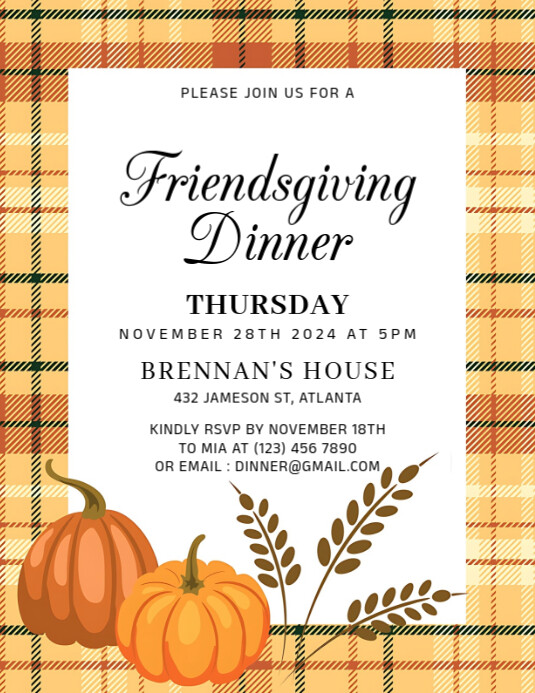 Copy of Friendsgiving | PosterMyWall