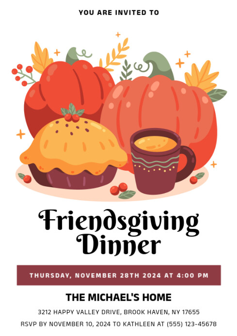 Copy of friendsgiving invitation | PosterMyWall