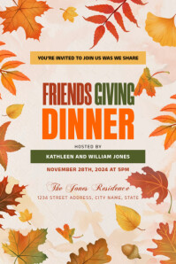 Friendsgiving Template | PosterMyWall