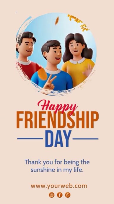 Friendship Day Instagram Story Post Instagram Story Template | PosterMyWall
