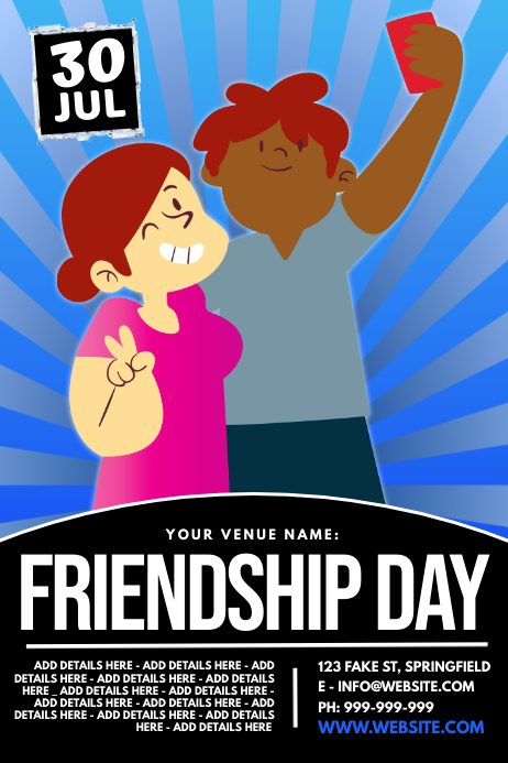 Friendship Day Poster Template | PosterMyWall