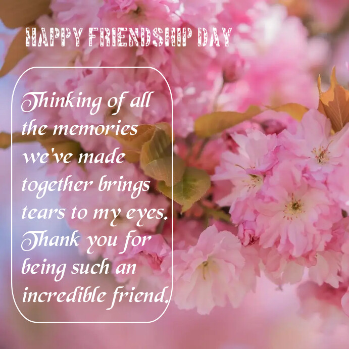 Copy of Friendship message | PosterMyWall