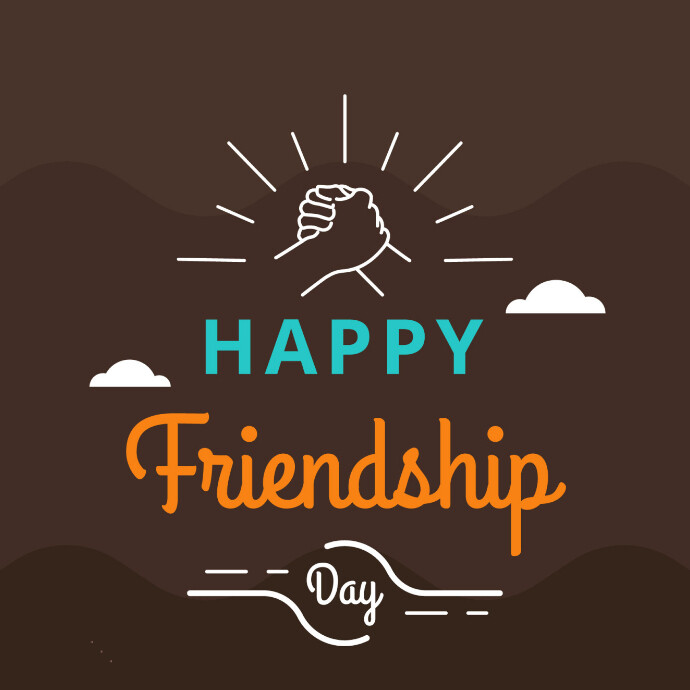 friendship poster friendship day card Template | PosterMyWall