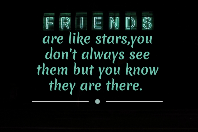 friendship quote Template | PosterMyWall
