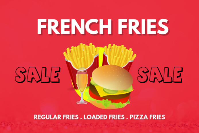 Fries Banner Template | PosterMyWall
