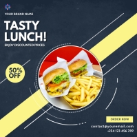 fries chips food menu restaurant sale flyer Template | PosterMyWall