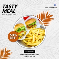 fries chips food menu restaurant sale flyer Template | PosterMyWall