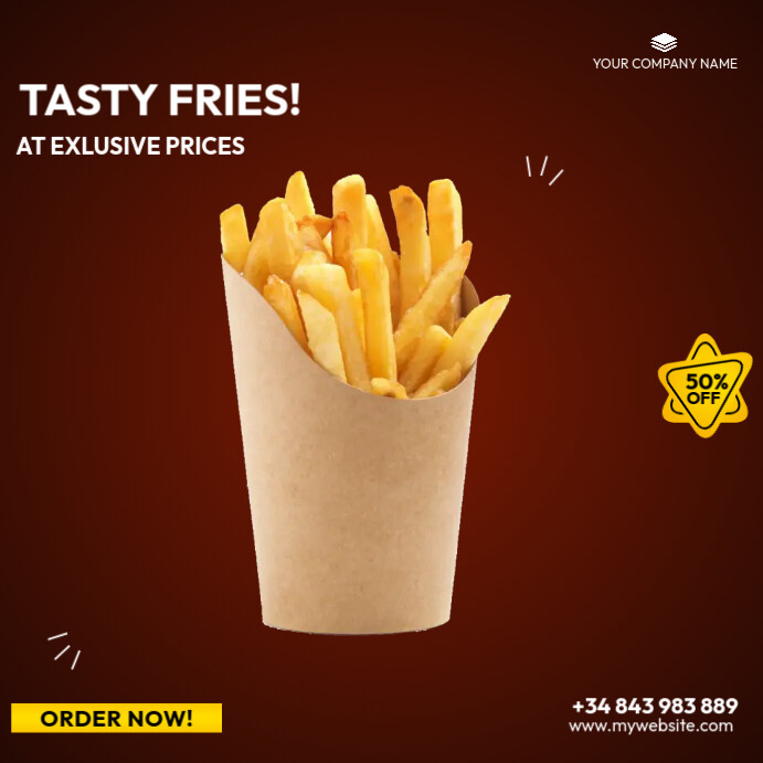 fries Template | PosterMyWall