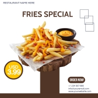 fries menu Template | PosterMyWall