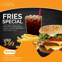 fries menu Template | PosterMyWall