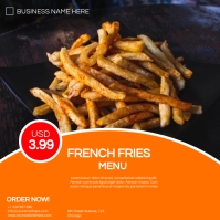 fries menu Template | PosterMyWall