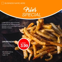 fries menu flyer Template | PosterMyWall
