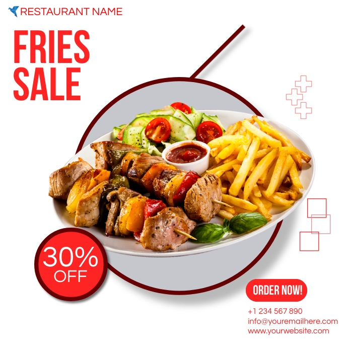 Copy of fries sale | PosterMyWall