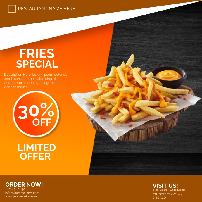 fries sale Template | PosterMyWall