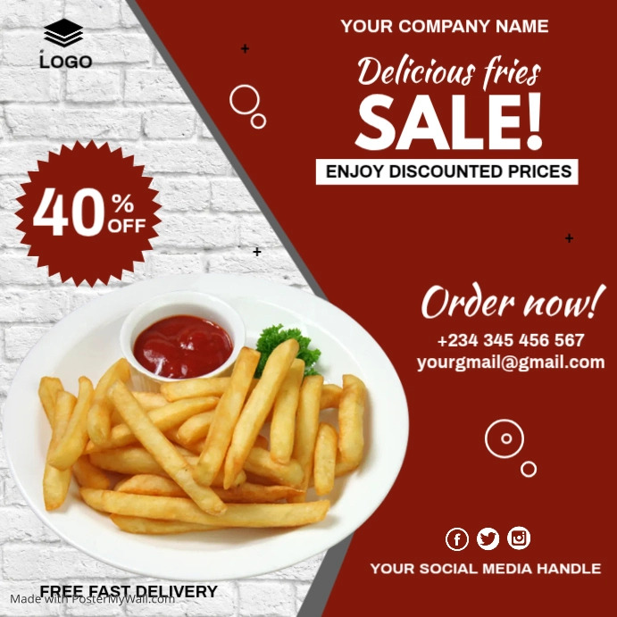 fries sale Template | PosterMyWall