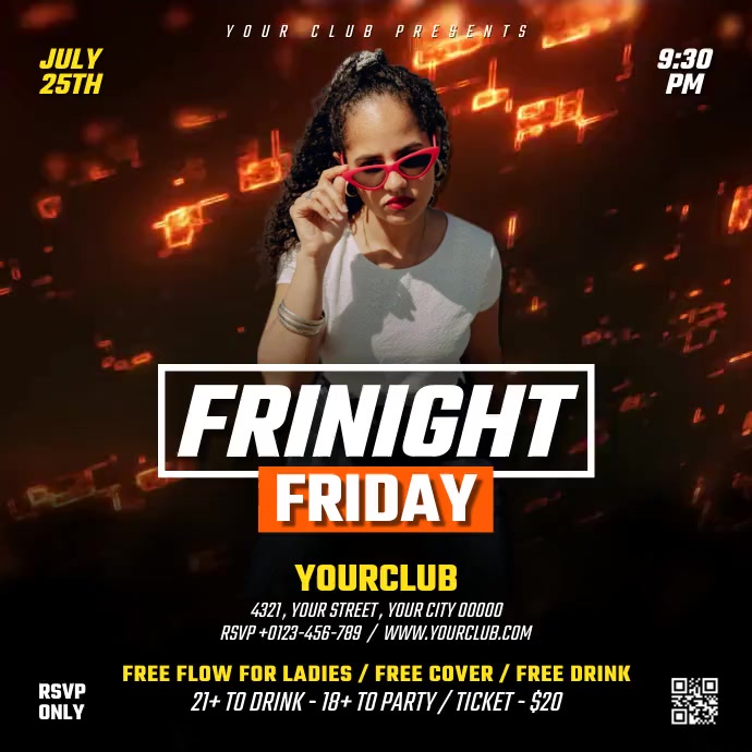 Plantilla de Frinight Friday | PosterMyWall