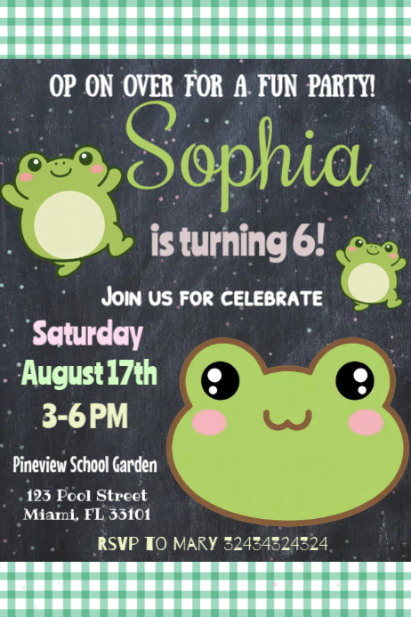 frog invitation Template | PosterMyWall