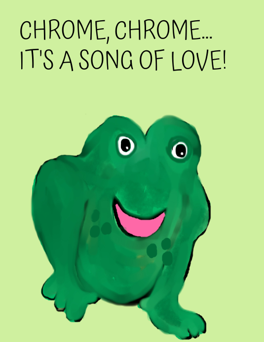 Copy of Frog Singer | PosterMyWall