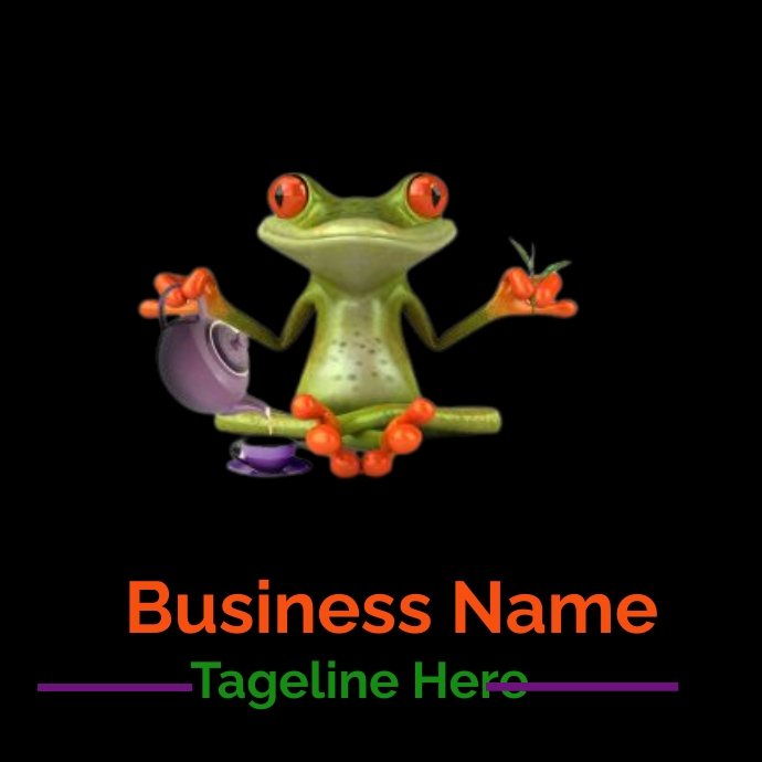 Copy of frog tea and coffee logo | PosterMyWall