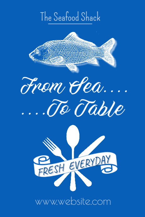 From Sea to Table Poster Template | PosterMyWall