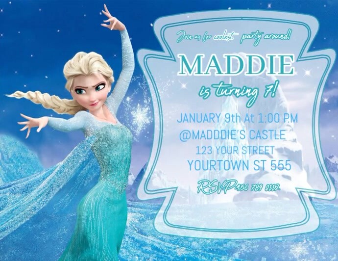 Frozen | Birthday Invitation Template | PosterMyWall