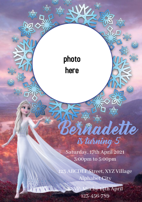 Frozen 2 Birthday Invitation Template | PosterMyWall