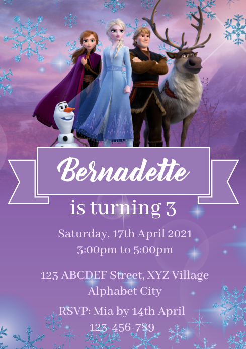 Frozen 2 Birthday Invitation Template | PosterMyWall