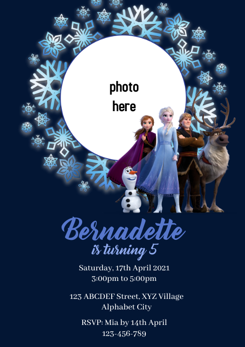 Frozen 2 Birthday Invitation Template | PosterMyWall
