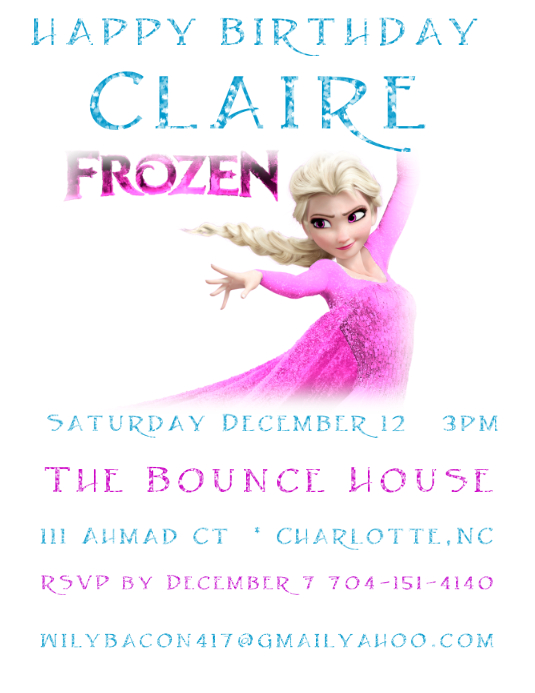 Frozen Birthday Template | PosterMyWall