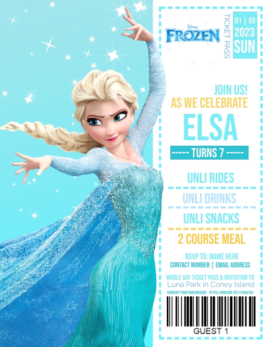 Frozen Template | PosterMyWall