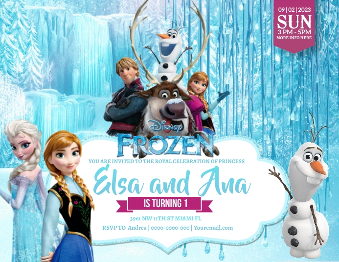 Frozen Template | PosterMyWall